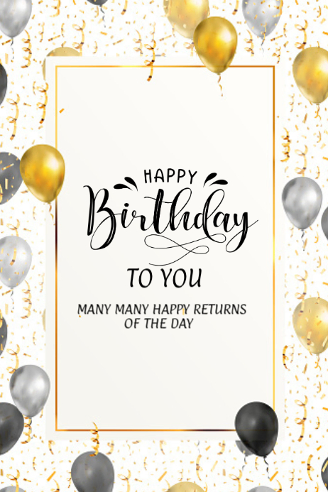 Happy birthday template 2026 | PosterMyWall