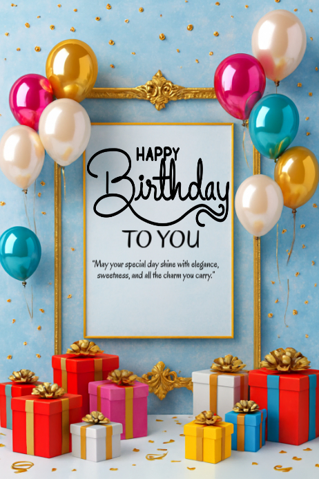 Happy Birthday Template 2026 | PosterMyWall