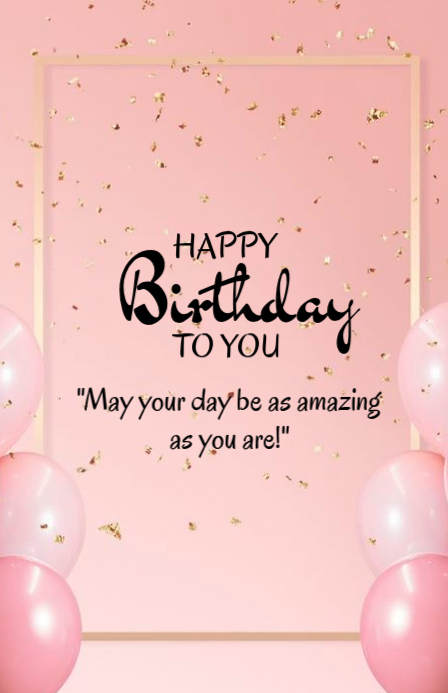Happy birthday template 2026 | PosterMyWall
