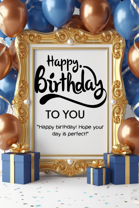 Plantilla de Happy birthday template 2026 | PosterMyWall