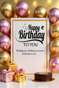 Happy Birthday Template 2026 | PosterMyWall