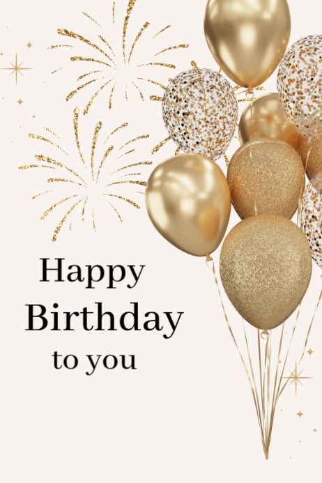 Plantilla de Happy birthday template 2026 | PosterMyWall