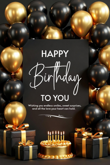 Happy birthday template 2026 | PosterMyWall