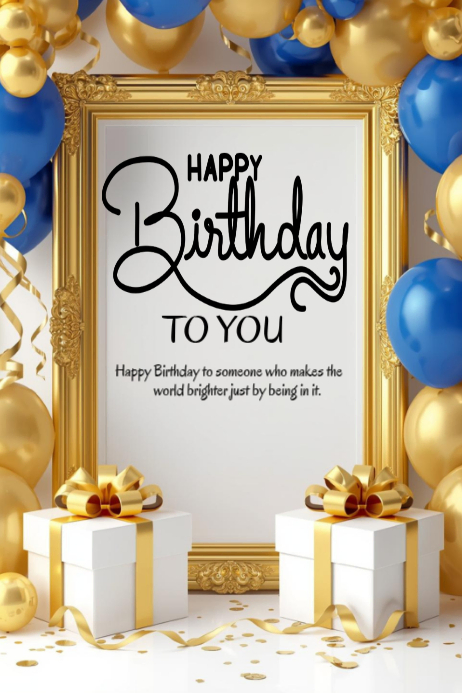 Happy Birthday Template 2026 | PosterMyWall