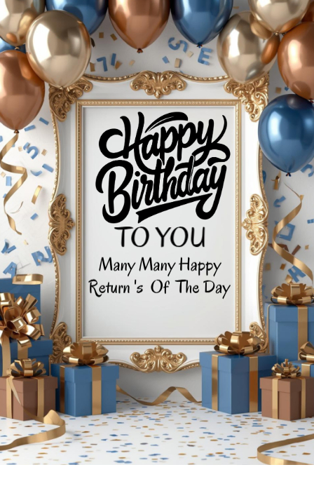 Happy birthday template 2026 | PosterMyWall