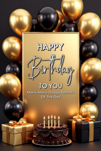 Happy birthday template 2026 | PosterMyWall