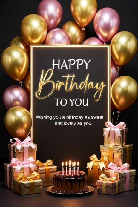 Happy Birthday Template 2026 | PosterMyWall