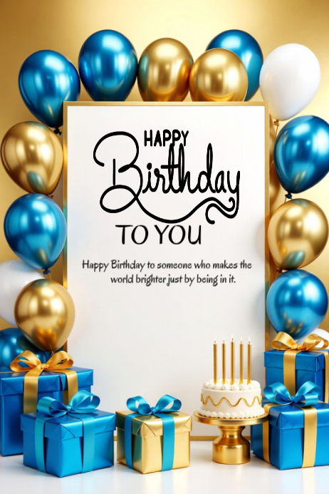 Happy Birthday Template 2026 | PosterMyWall