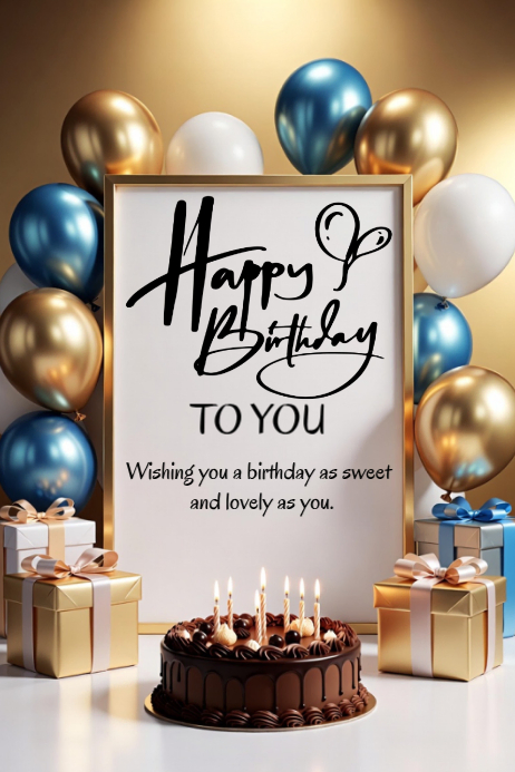 Happy Birthday Template 2026 | PosterMyWall