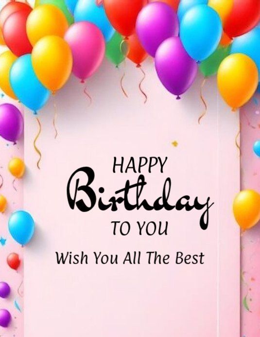 Plantilla de Happy birthday template 2026 | PosterMyWall
