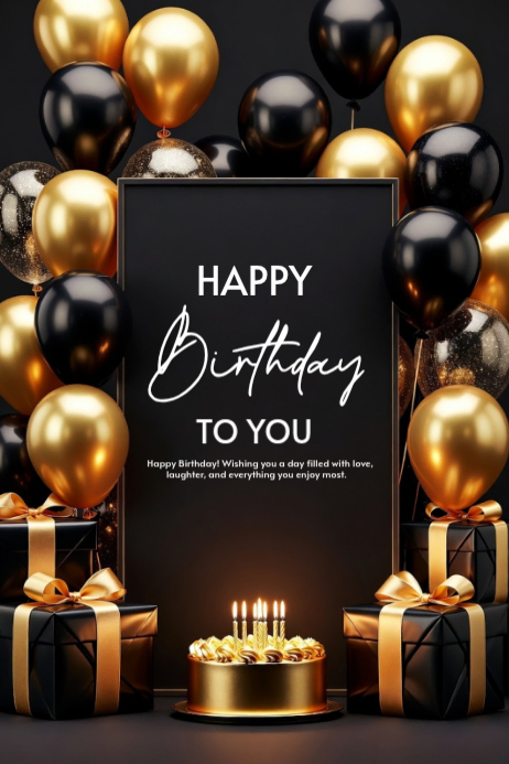 Happy birthday template 2026 | PosterMyWall