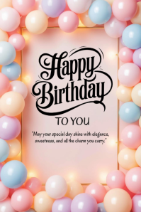 Happy Birthday Template 2026 | PosterMyWall