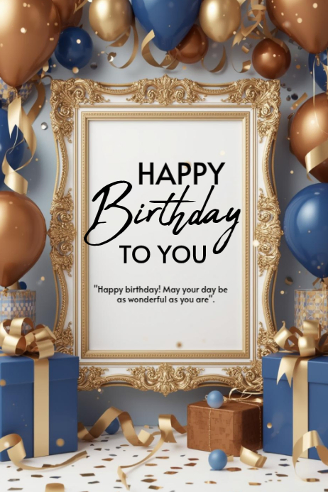 Happy birthday template 2026 | PosterMyWall