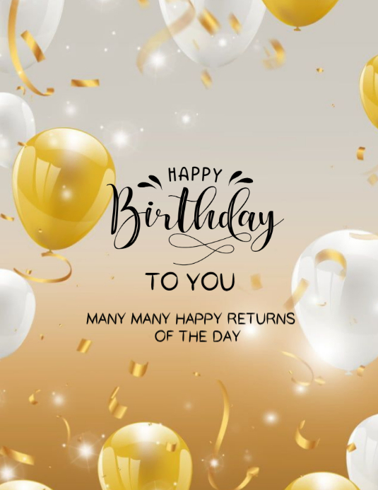 Happy birthday template 2026 | PosterMyWall