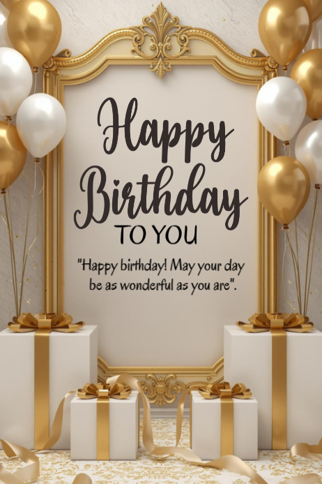 Happy birthday template 2026 | PosterMyWall