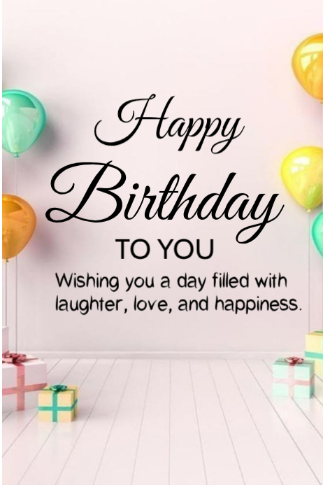 Happy birthday template 2026 | PosterMyWall