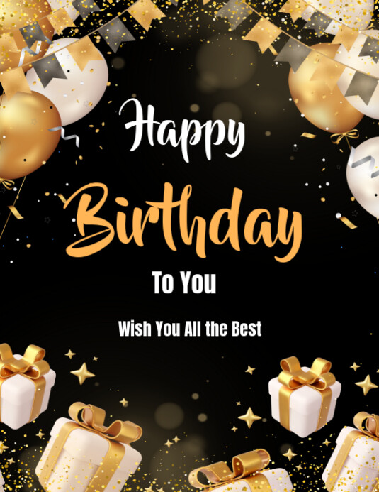 Plantilla de Happy Birthday Template | PosterMyWall