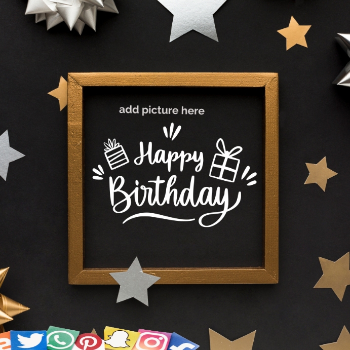 Happy Birthday Template | PosterMyWall