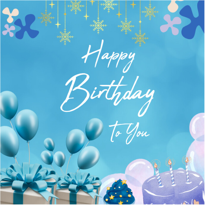 Plantilla de Happy Birthday Template | PosterMyWall