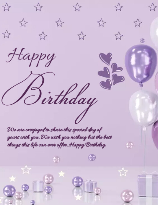Plantilla de Happy Birthday Template | PosterMyWall