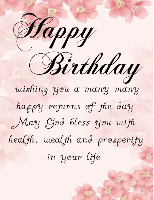 Plantilla de Happy birthday template | PosterMyWall