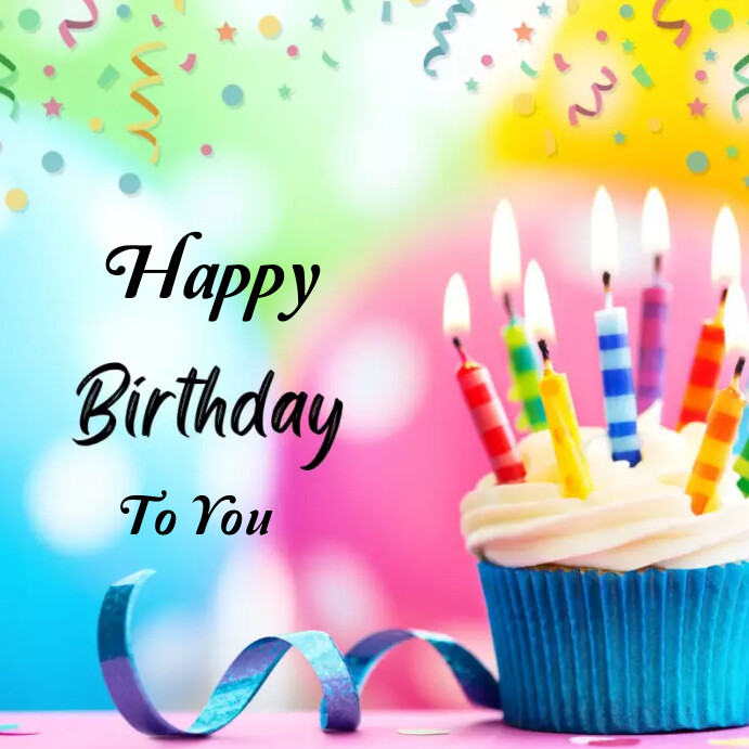 Happy birthday template online greating card | PosterMyWall