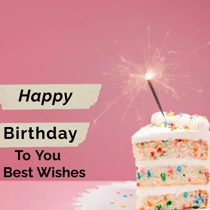 Happy birthday template online greating card | PosterMyWall
