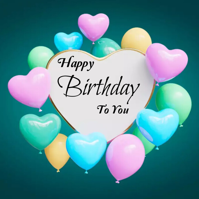Happy birthday template online greating card | PosterMyWall