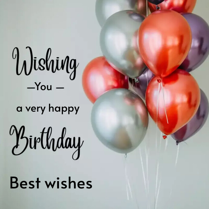 Happy birthday template online greating card | PosterMyWall