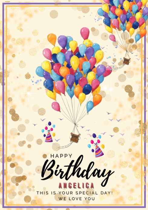 happy birthday template poster (8) | PosterMyWall