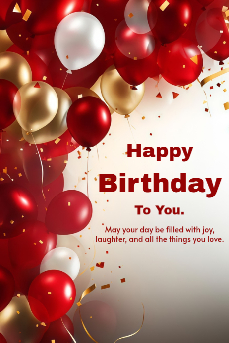 Happy birthday templates 2025 and online greeting cards | PosterMyWall