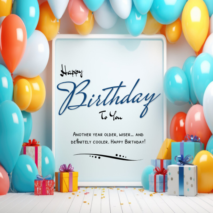 Plantilla de Happy birthday templates 2026 and online greeting cards ...