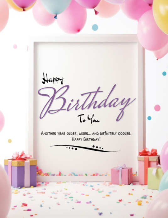 Plantilla de Happy birthday templates 2026 and online greeting cards ...