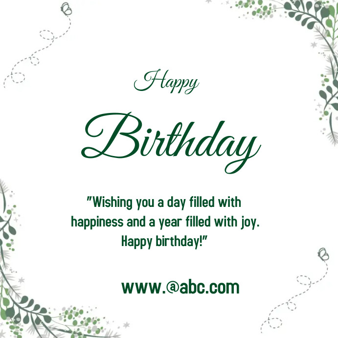 Modèle Happy birthday templates | PosterMyWall