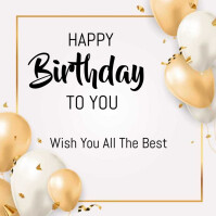 happy birthday instagram post Template | PosterMyWall