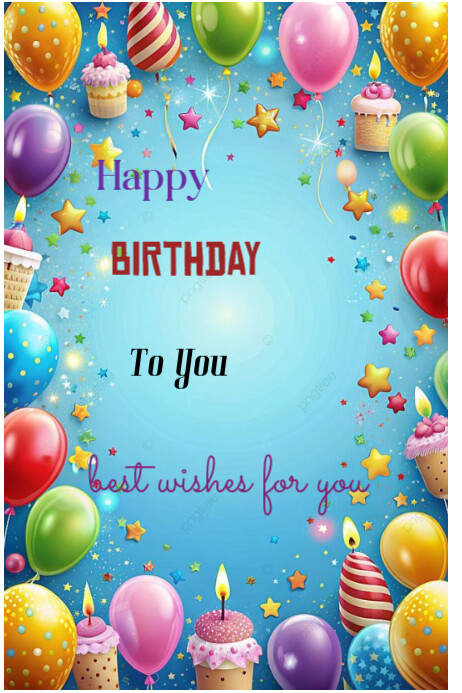 Happy birthday templete Template | PosterMyWall