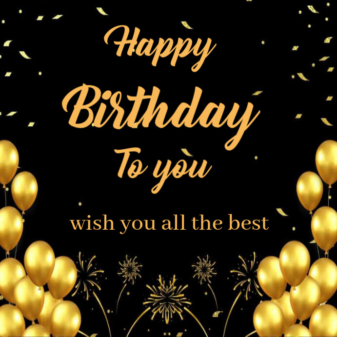 Happy Birthday To You Instagram Post Template | PosterMyWall