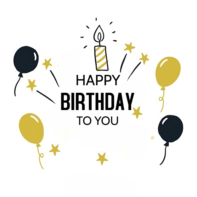 happy birthday to you poster Template | PosterMyWall