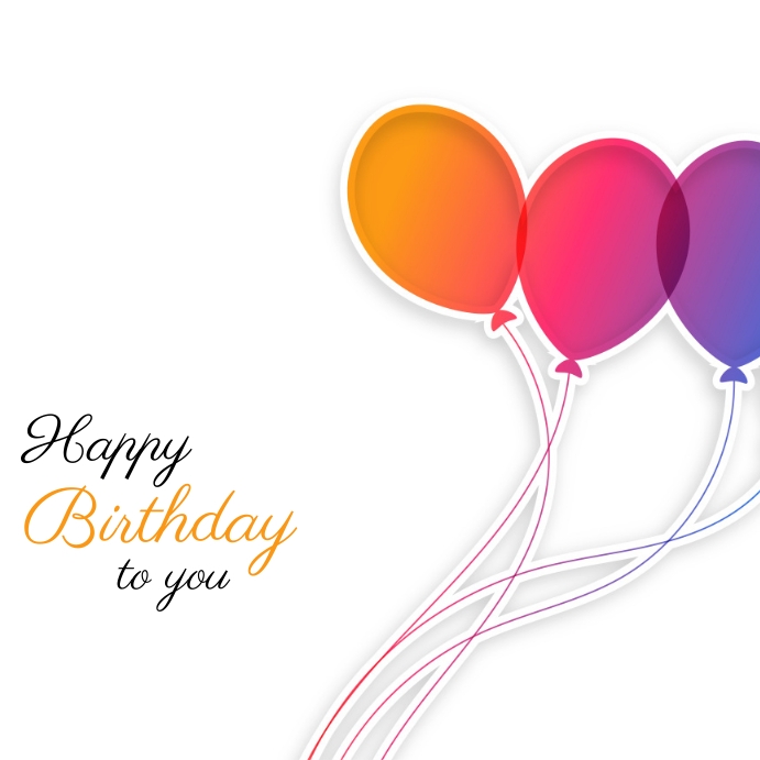 Plantilla de Feliz Cumpleaños para Ti Póster | PosterMyWall