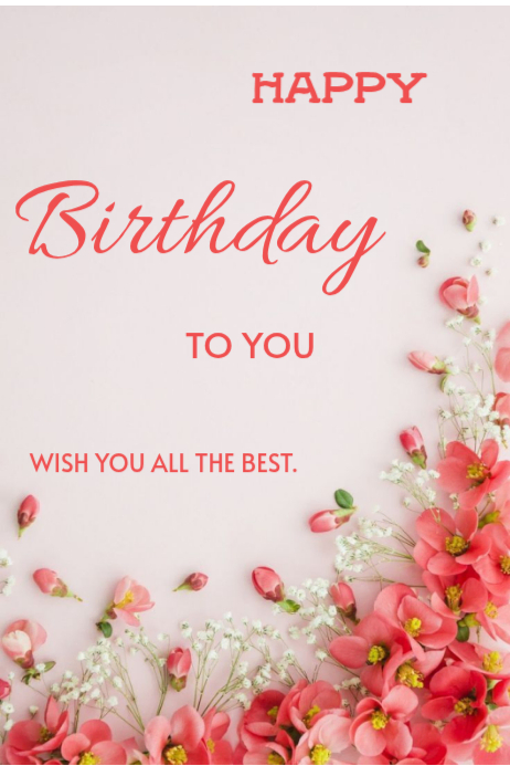 Happy birthday to you poster2026 Template | PosterMyWall