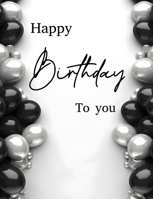 Happy birthday to you template 2025 | PosterMyWall