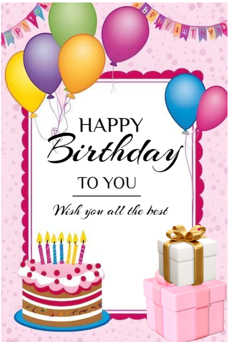 Happy birthday to you template 2025 | PosterMyWall