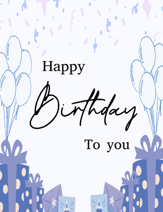 Happy birthday to you template 2026 | PosterMyWall