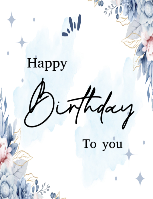 Happy birthday to you template 2026 | PosterMyWall