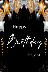 Modèle Happy birthday to you template 2026 | PosterMyWall