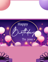 Modèle Happy birthday to you template 2026 | PosterMyWall