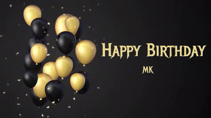 Happy Birthday Video Template | PosterMyWall
