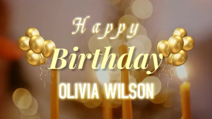 Happy Birthday Video flyer Template | PosterMyWall