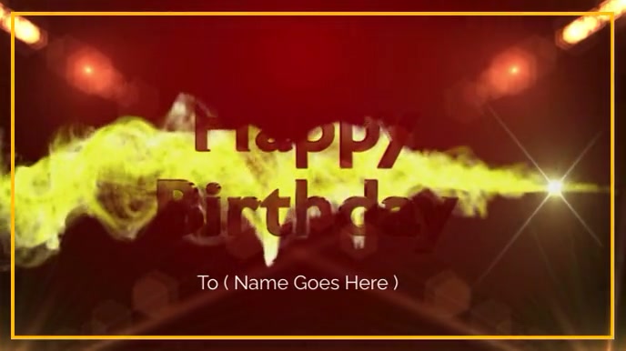Happy Birthday Video Greeting Card Template | PosterMyWall
