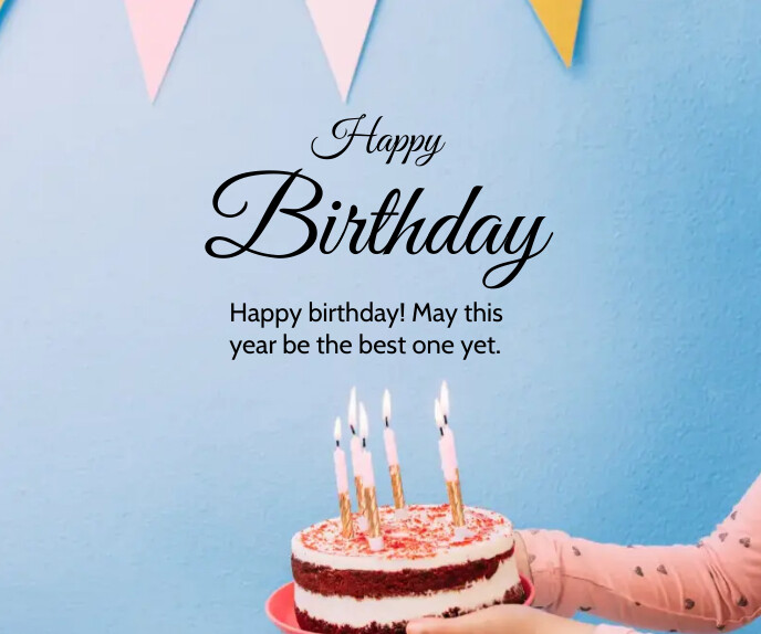 Happy Birthday wish templates | PosterMyWall
